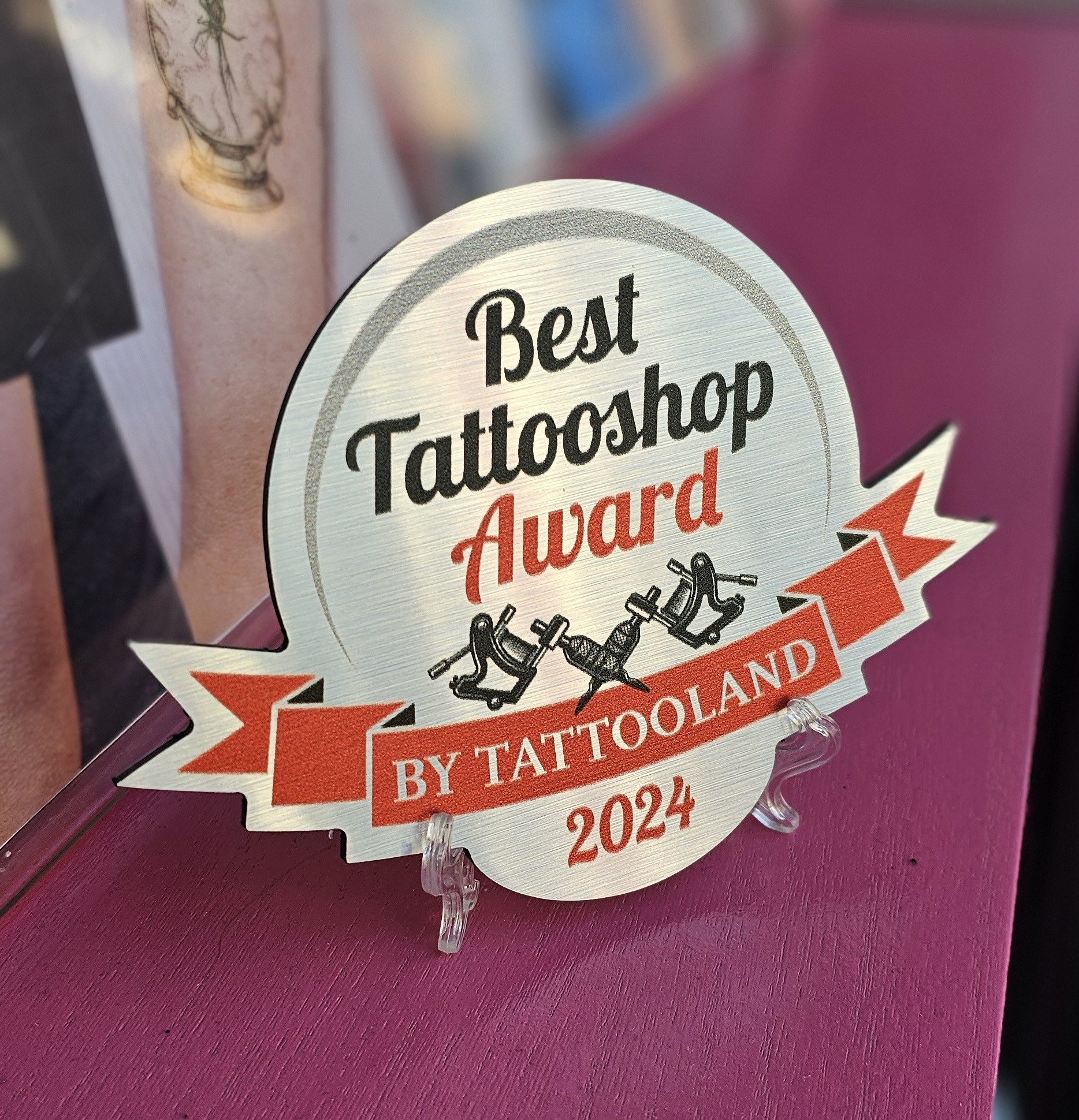 Sweet Ink Best Tattooshop Award 2024 – Sweet Ink Tattoo Studio Delft